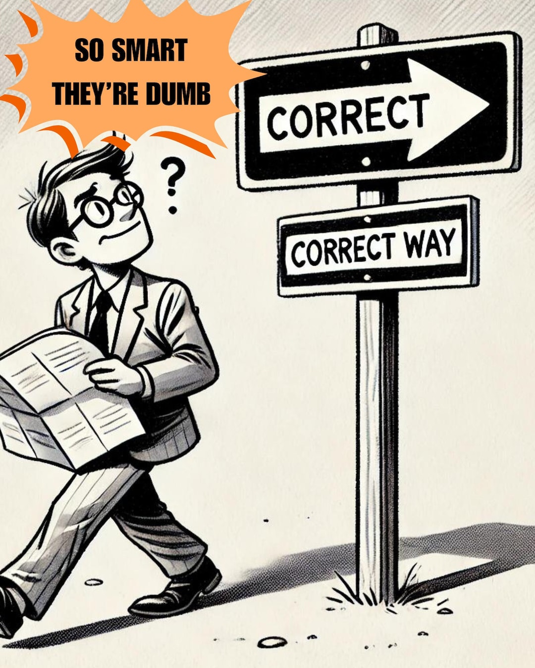 So Smart Theyre Dumb Poster 8x10 Humorous Wall Art Funny Motivational ...