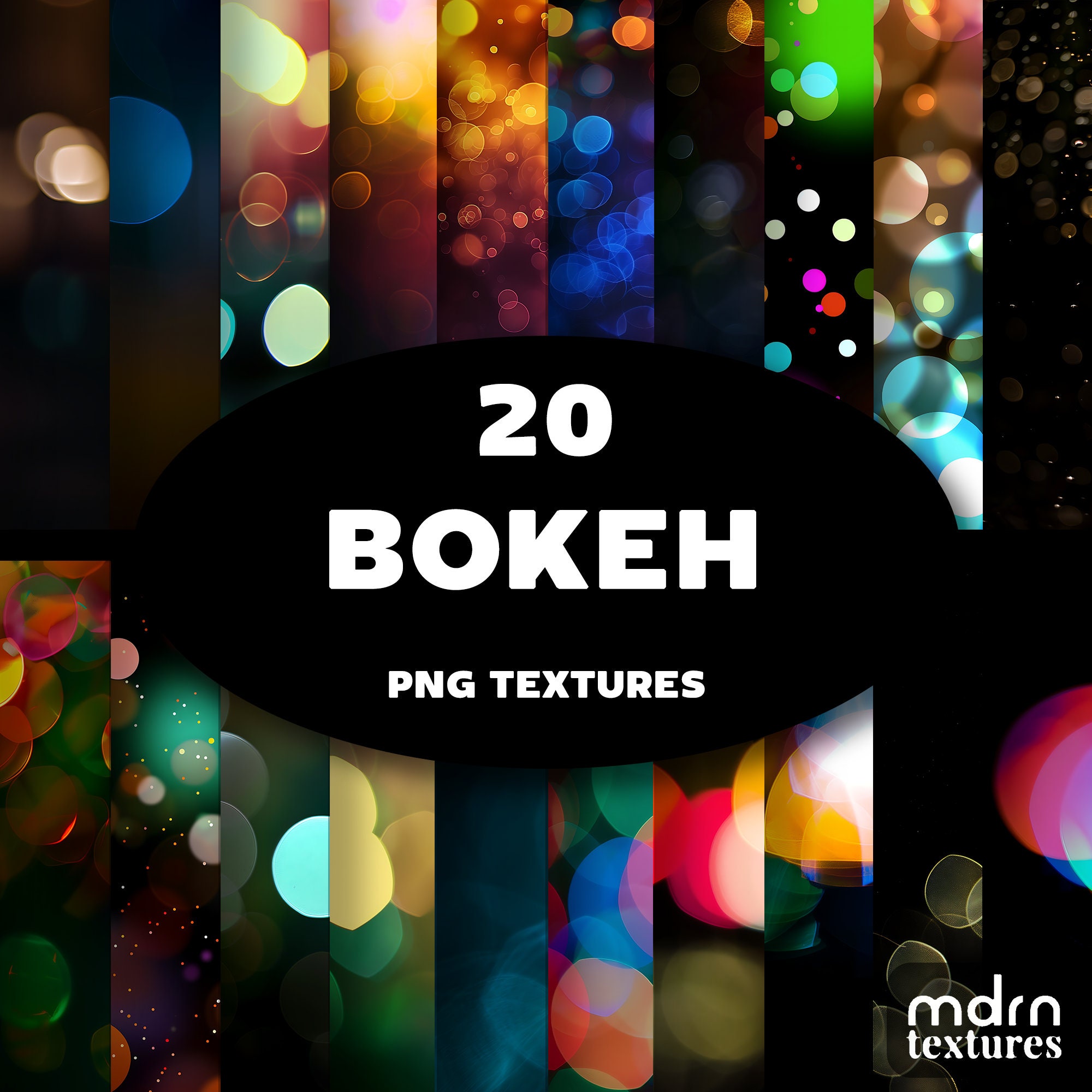Bokeh Textures | Digital Paper for Backgrounds, Overlays, Photo Editing ...