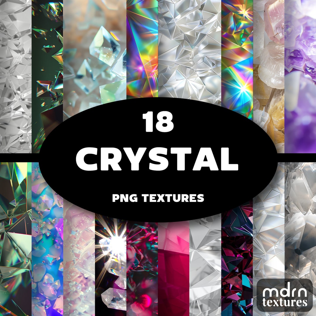 Crystal Textures | Digital Paper for Backgrounds, Overlays, Photo ...