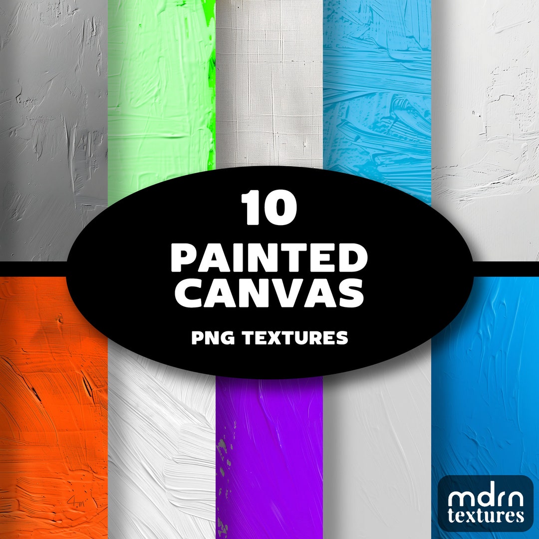 Painted Canvas Textures | Digital Paper for Backgrounds, Overlays ...
