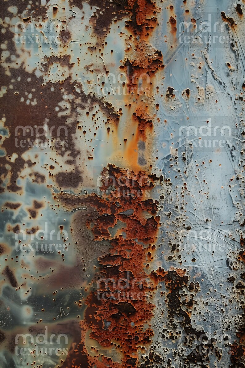 Rusted Metal Textures | Digital Paper for Backgrounds, Overlays, Photo ...
