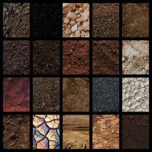 Dirt + Soil Textures | Digital Paper for Backgrounds, Overlays, Photo ...