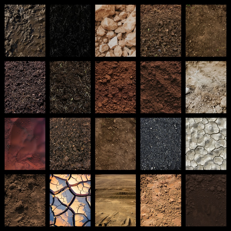 Dirt + Soil Textures | Digital Paper for Backgrounds, Overlays, Photo ...