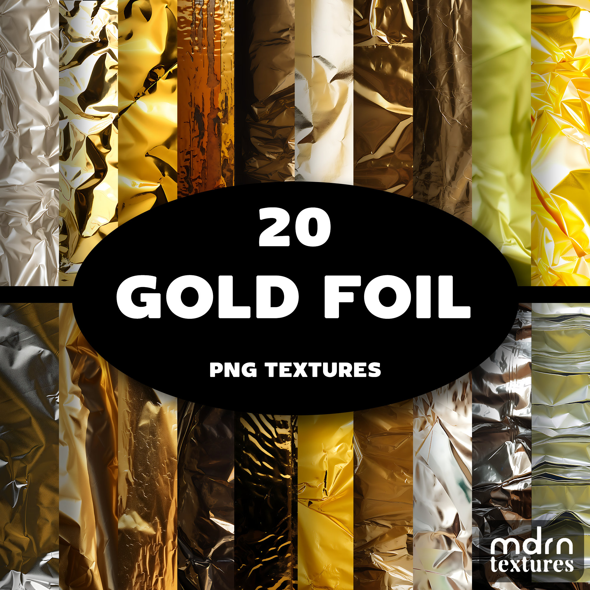 Gold Foil Textures | Digital Paper for Backgrounds, Overlays, Photo ...