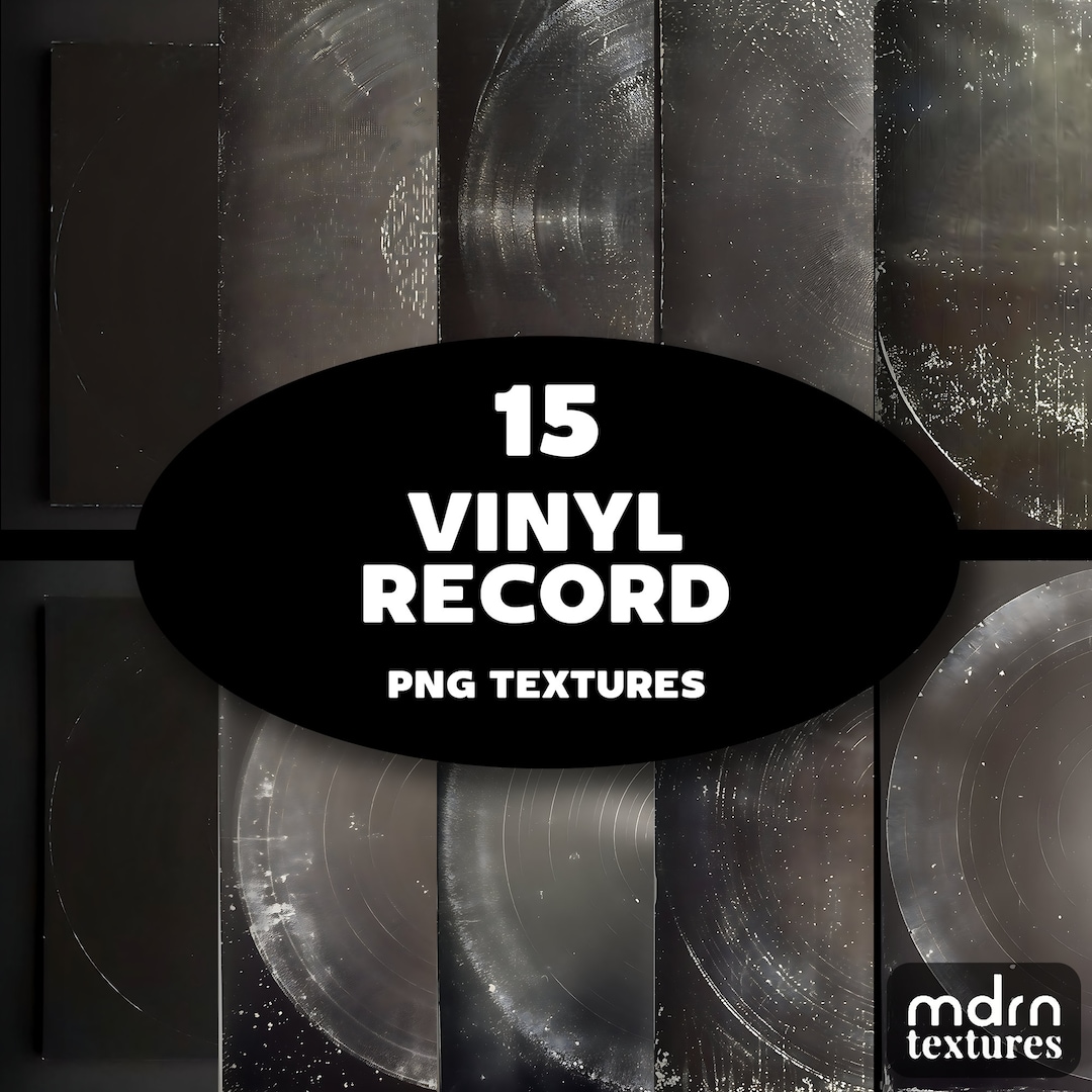 Vinyl Record Textures | Digital Paper for Backgrounds, Overlays, Photo ...