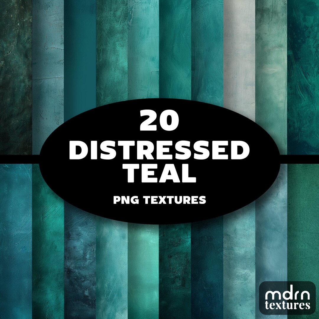 Distressed Teal Textures | Digital Paper for Backgrounds, Backdrop, Overlays, Photography ...