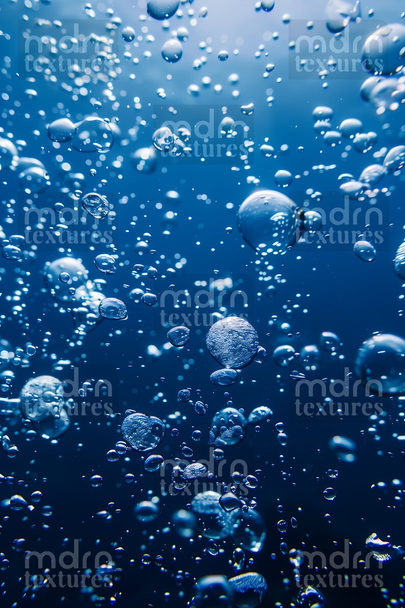 Underwater Bubbles Textures | Digital Paper for Backgrounds, Overlays ...