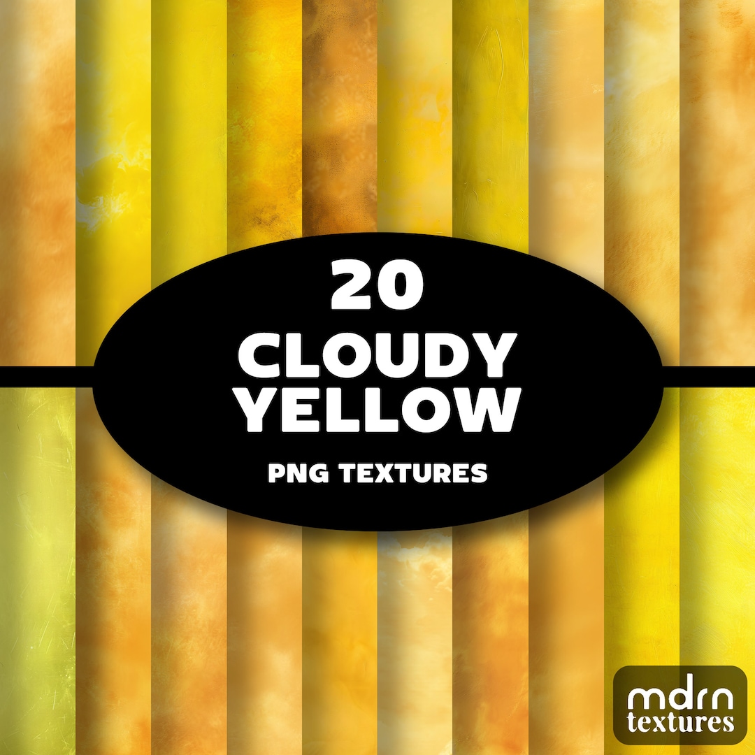Cloudy Yellow Textures | Digital Paper for Backgrounds, Backdrops ...