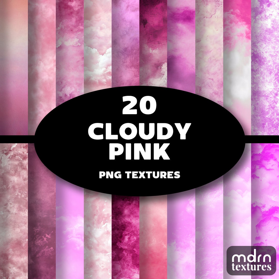 Cloudy Pink Textures | Digital Paper for Backgrounds, Backdrops ...