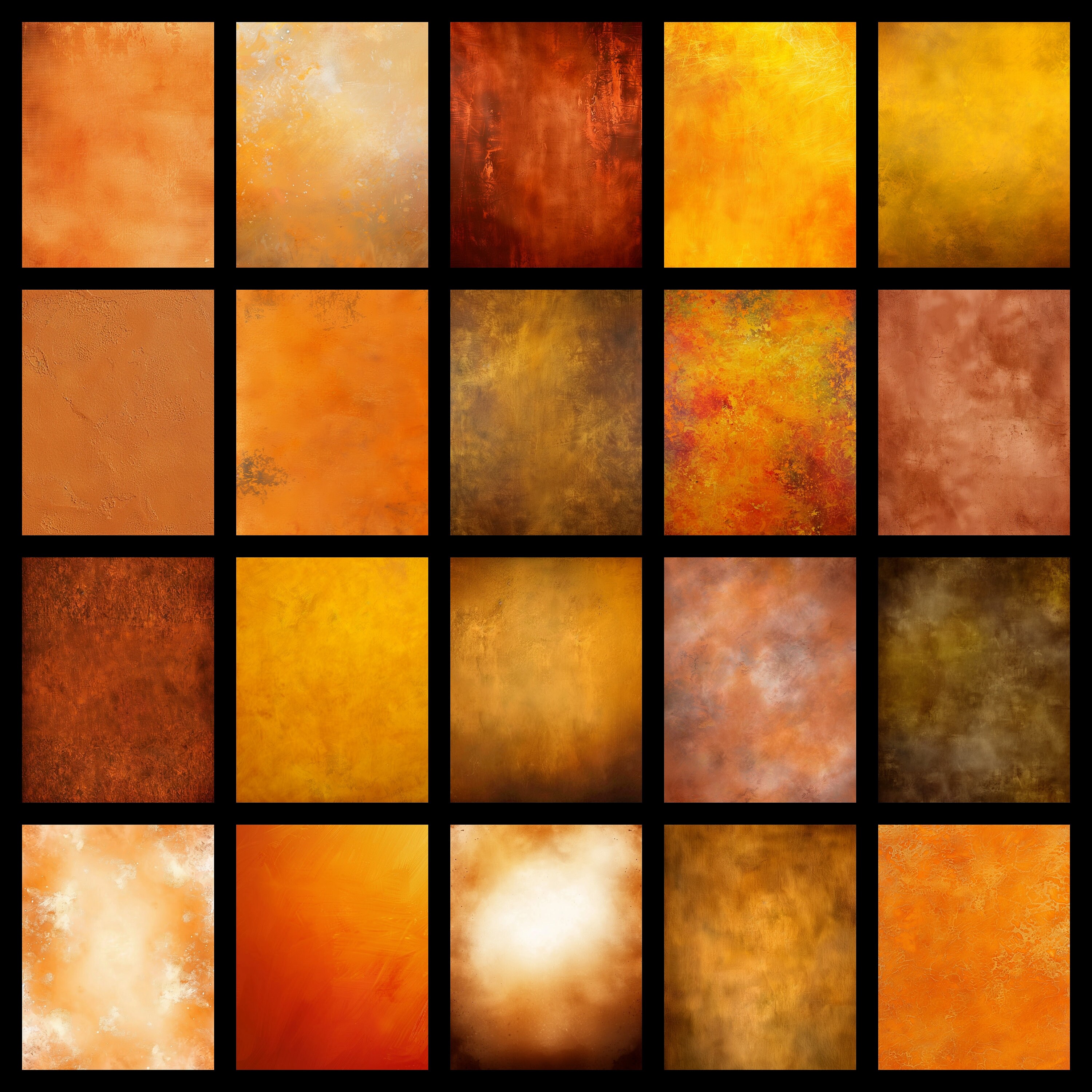 Distressed Orange Textures | Digital Paper for Backgrounds, Backdrops ...