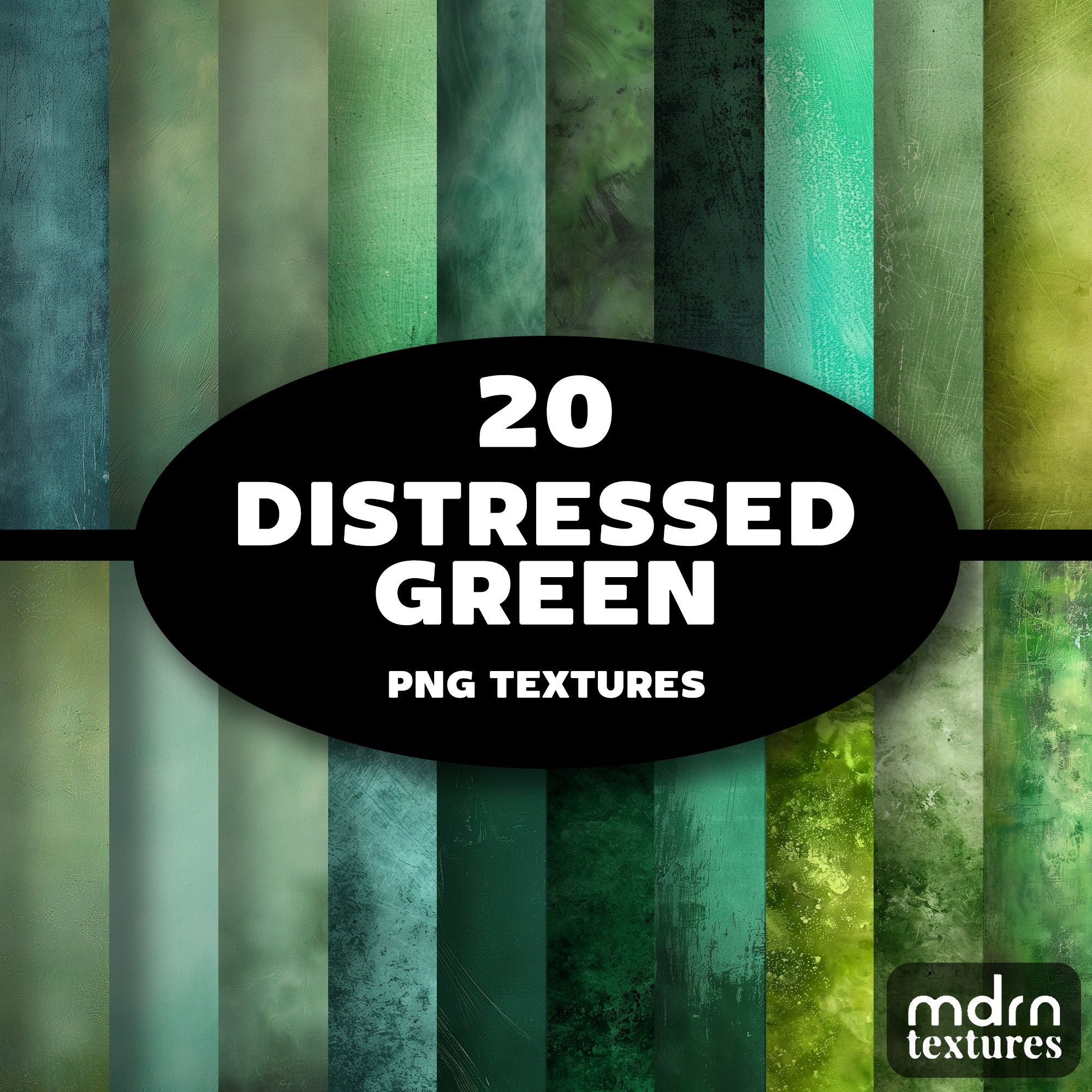 Distressed Green Textures | Digital Paper for Backgrounds, Backdrops ...