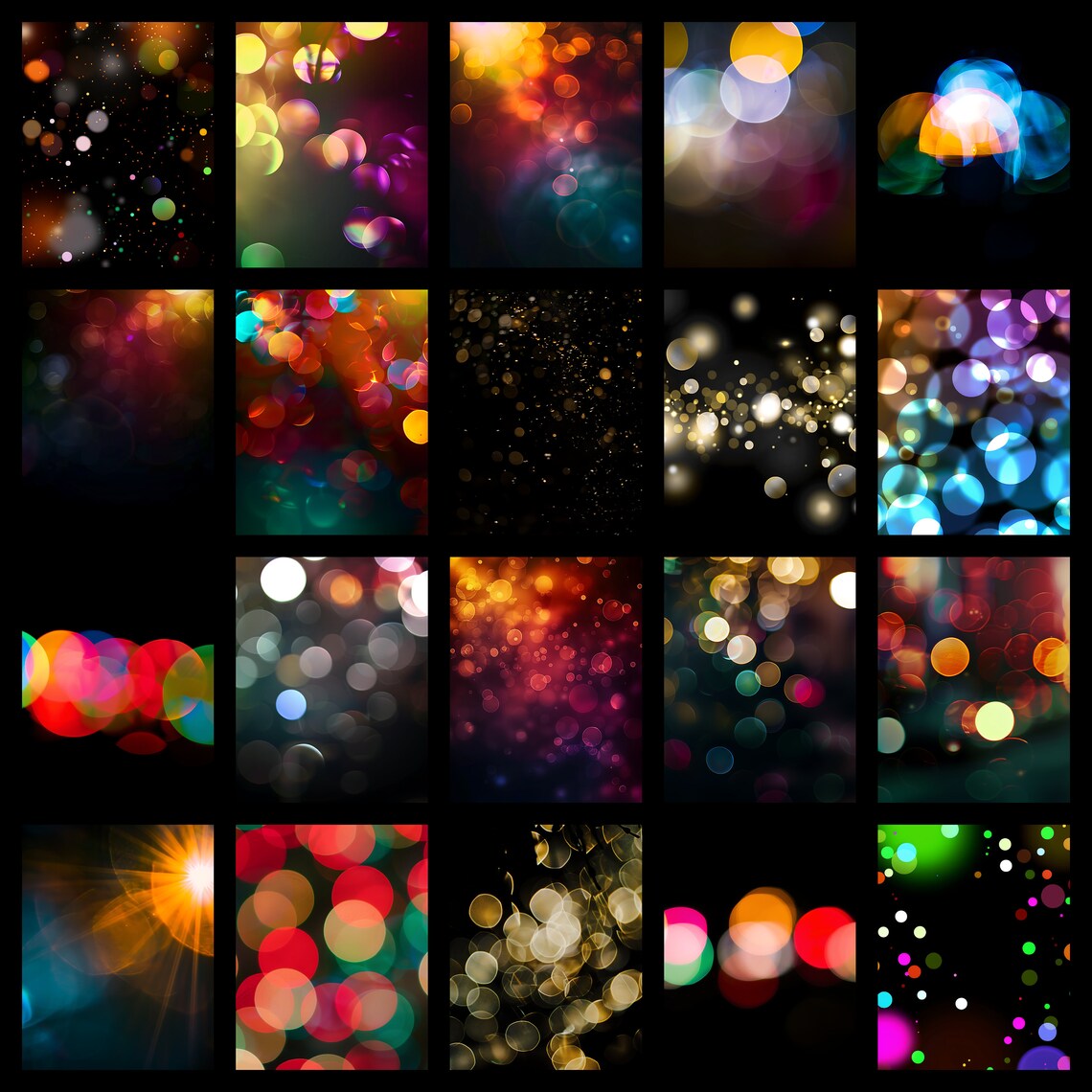 Bokeh Textures | Digital Paper for Backgrounds, Overlays, Photo Editing ...