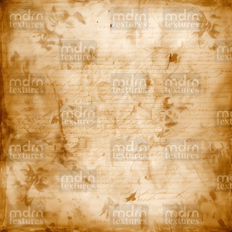 Vintage Handwritten Textures | Digital Paper for Backgrounds, Overlays ...