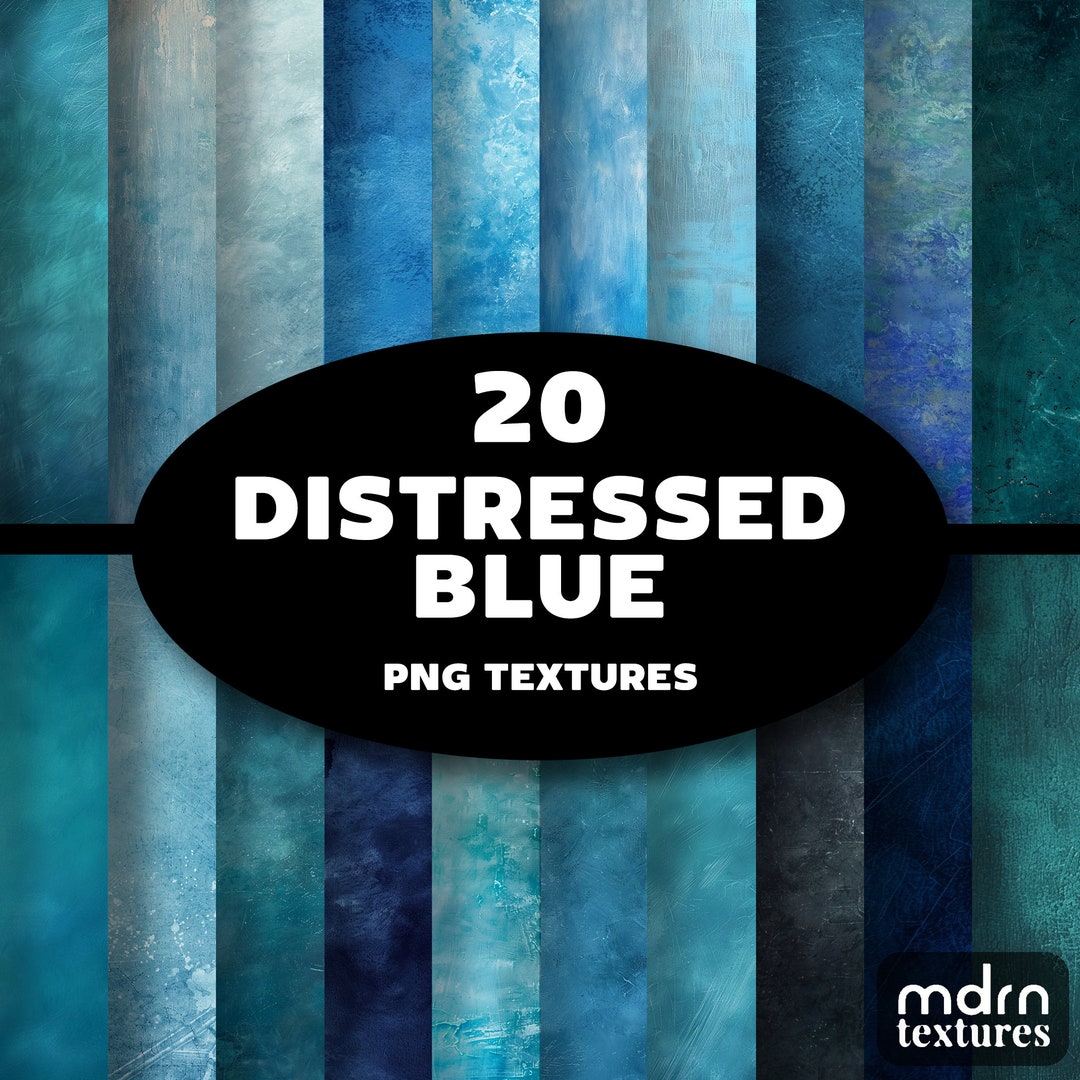 Distressed Blue Textures | Digital Paper for Backgrounds, Backdrops ...