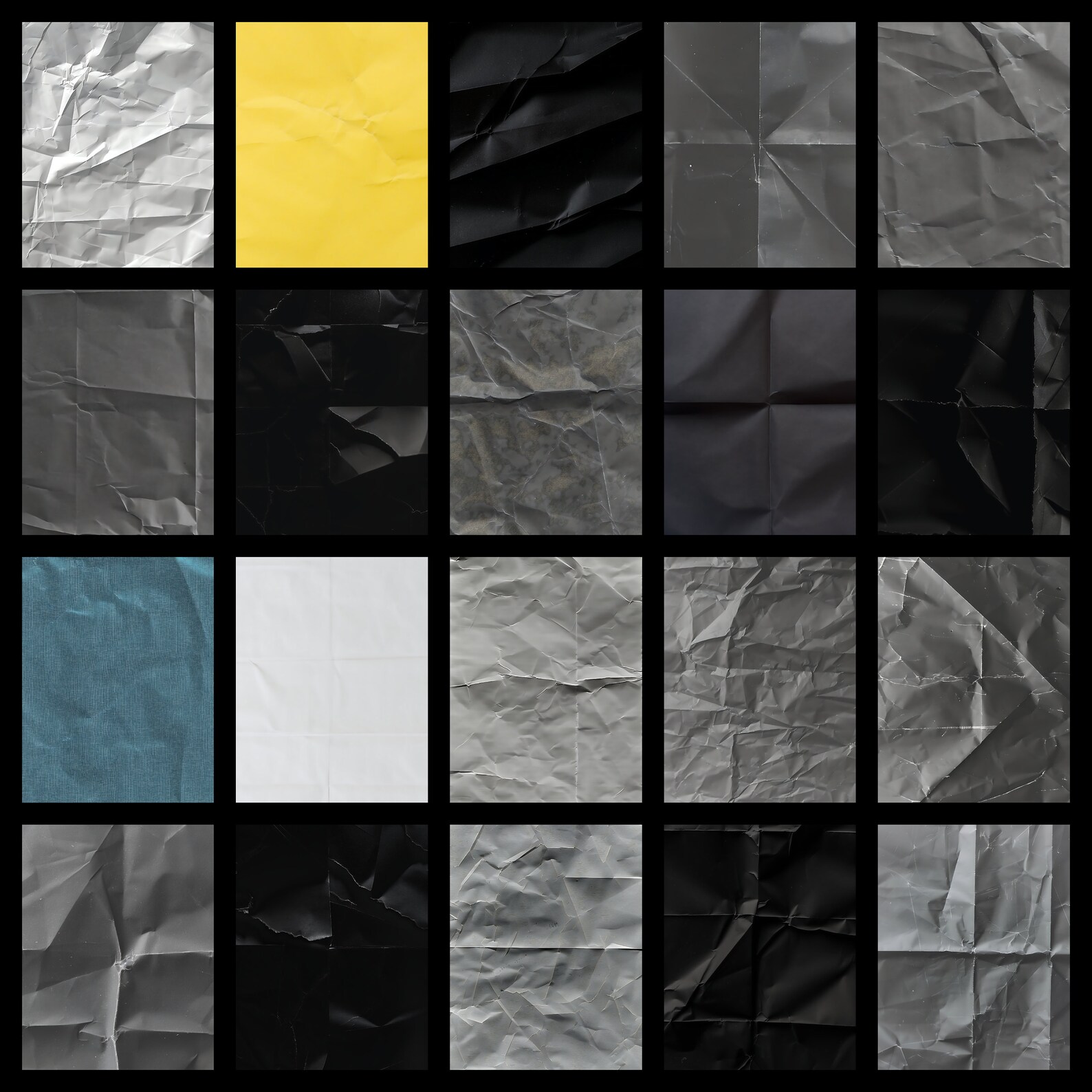 Folded Paper Textures | Digital Creased Paper for Backgrounds, Overlays ...