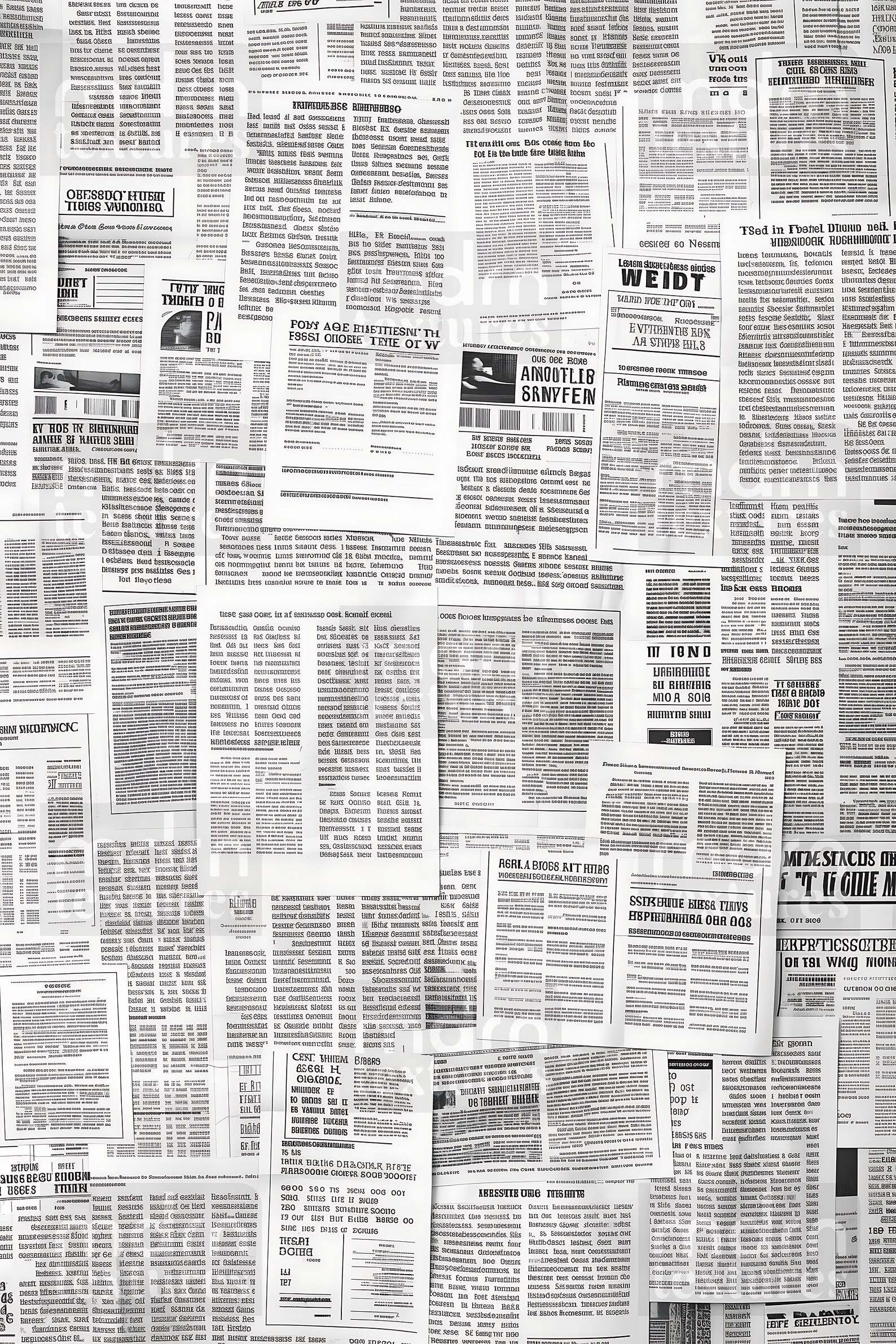 Newspaper Textures | Digital Paper for Backgrounds, Overlays, Photo ...