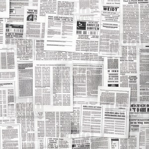 Newspaper Textures | Digital Paper for Backgrounds, Overlays, Photo ...
