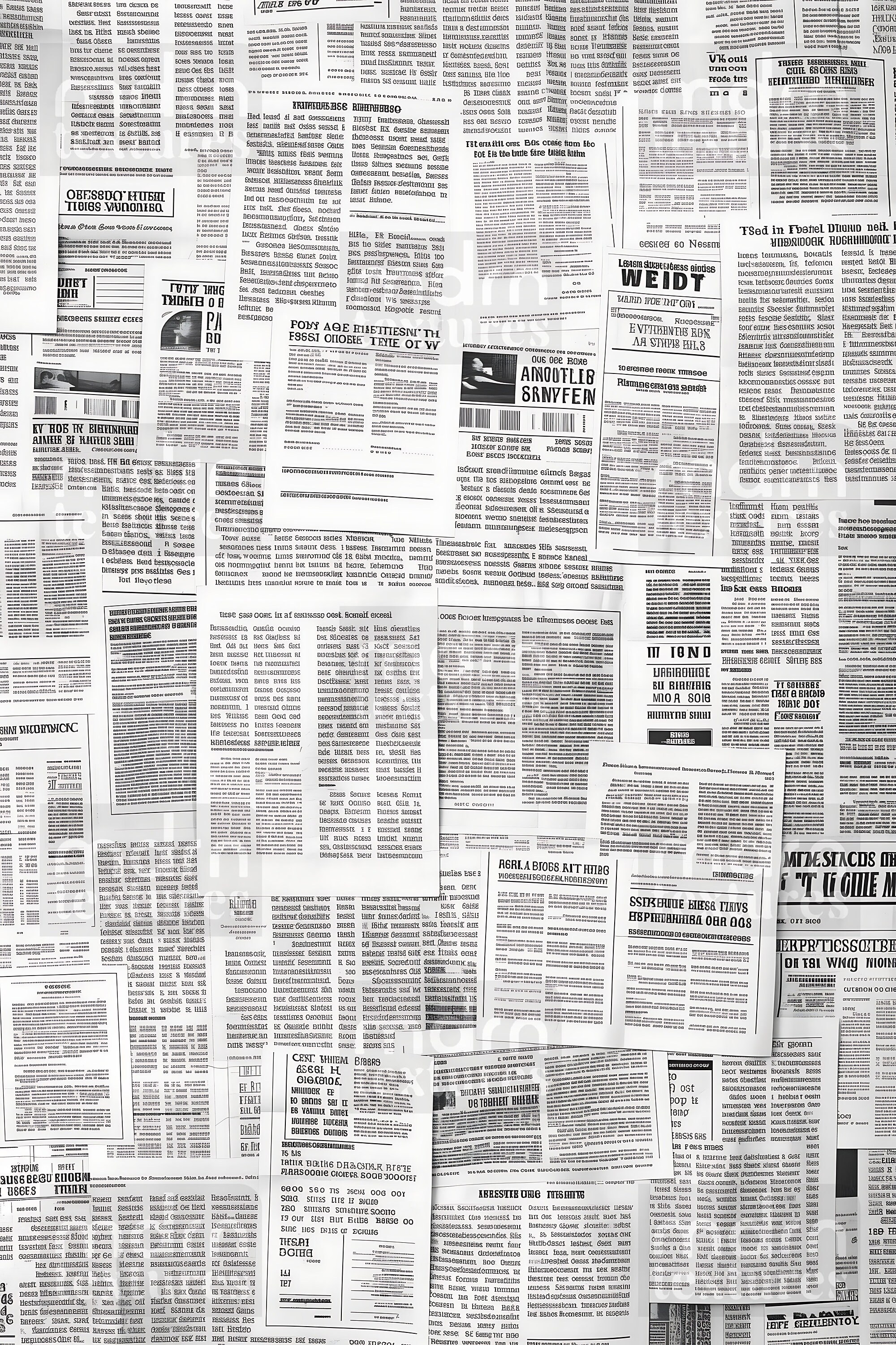 Newspaper Textures | Digital Paper for Backgrounds, Overlays, Photo ...