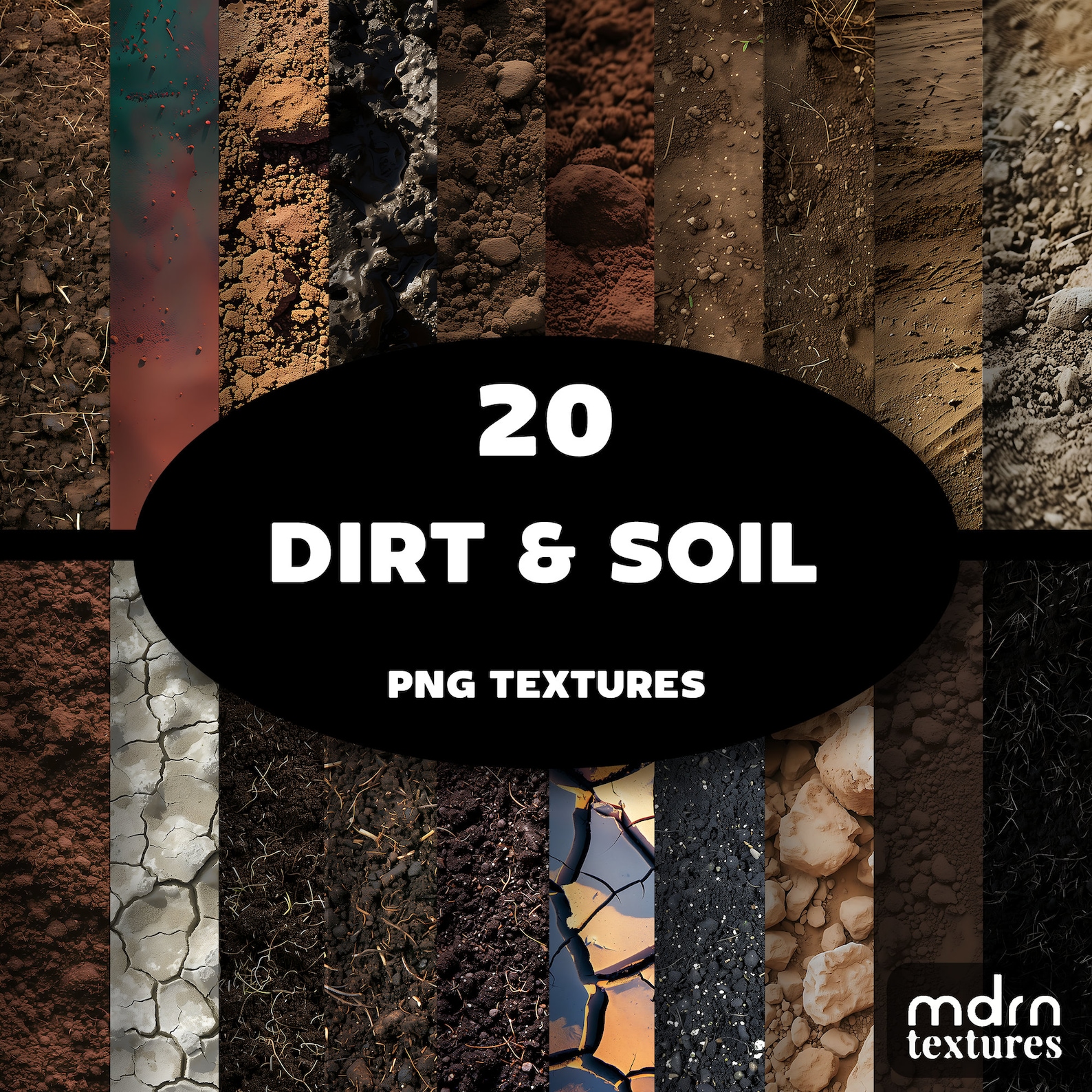 Dirt + Soil Textures | Digital Paper for Backgrounds, Overlays, Photo ...