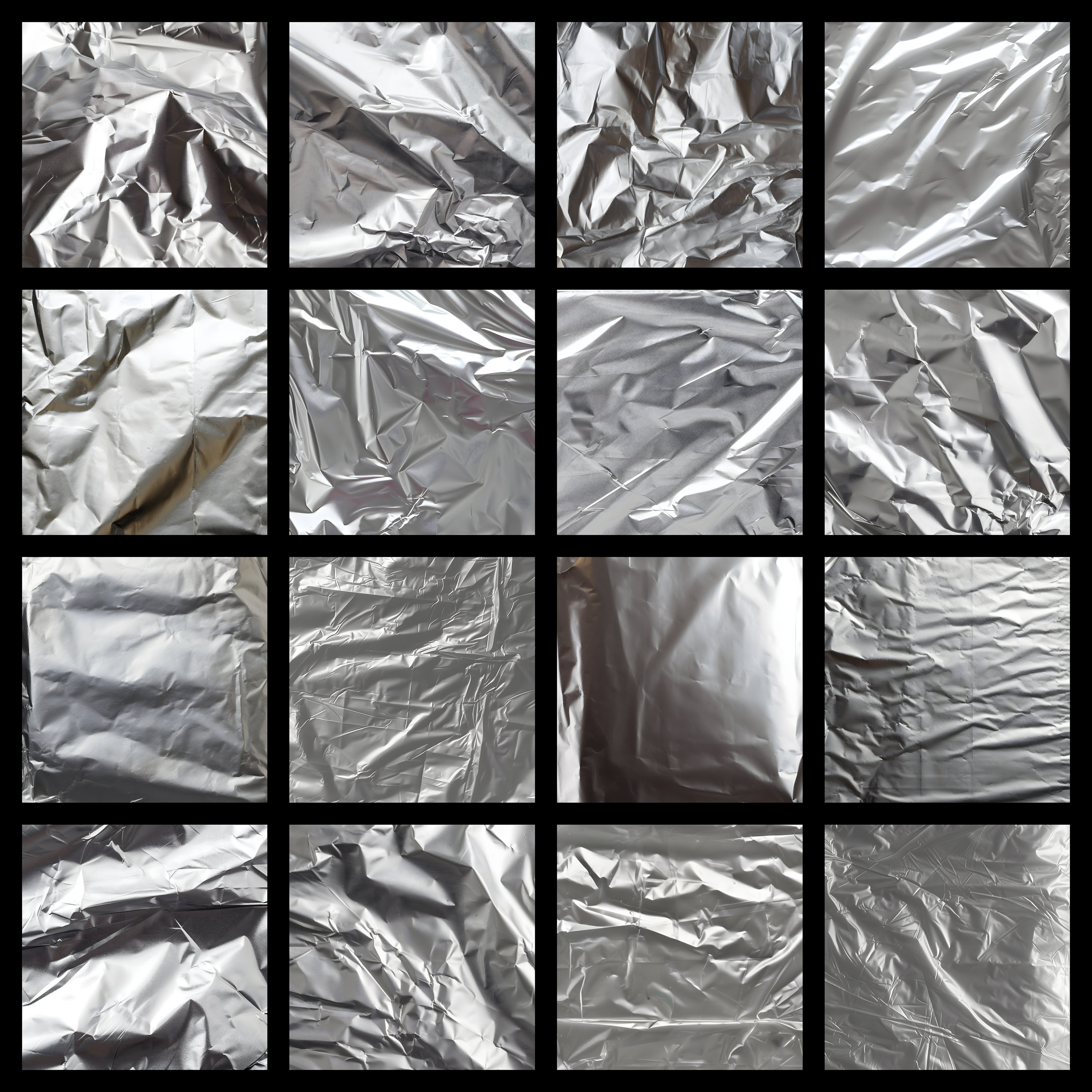 Aluminum Foil Textures | Digital Paper for Backgrounds, Overlays, Photo ...