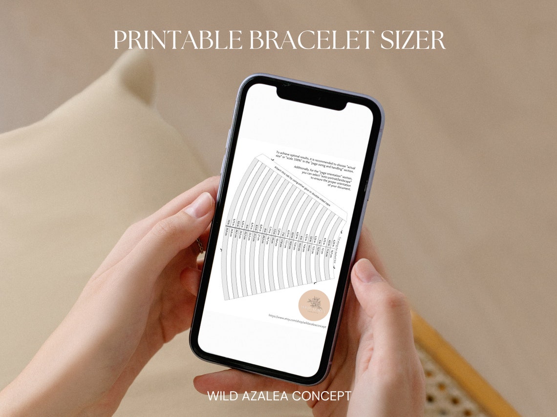 Printable Bracelet Sizer Measurement Cone Measuring Cone - Etsy