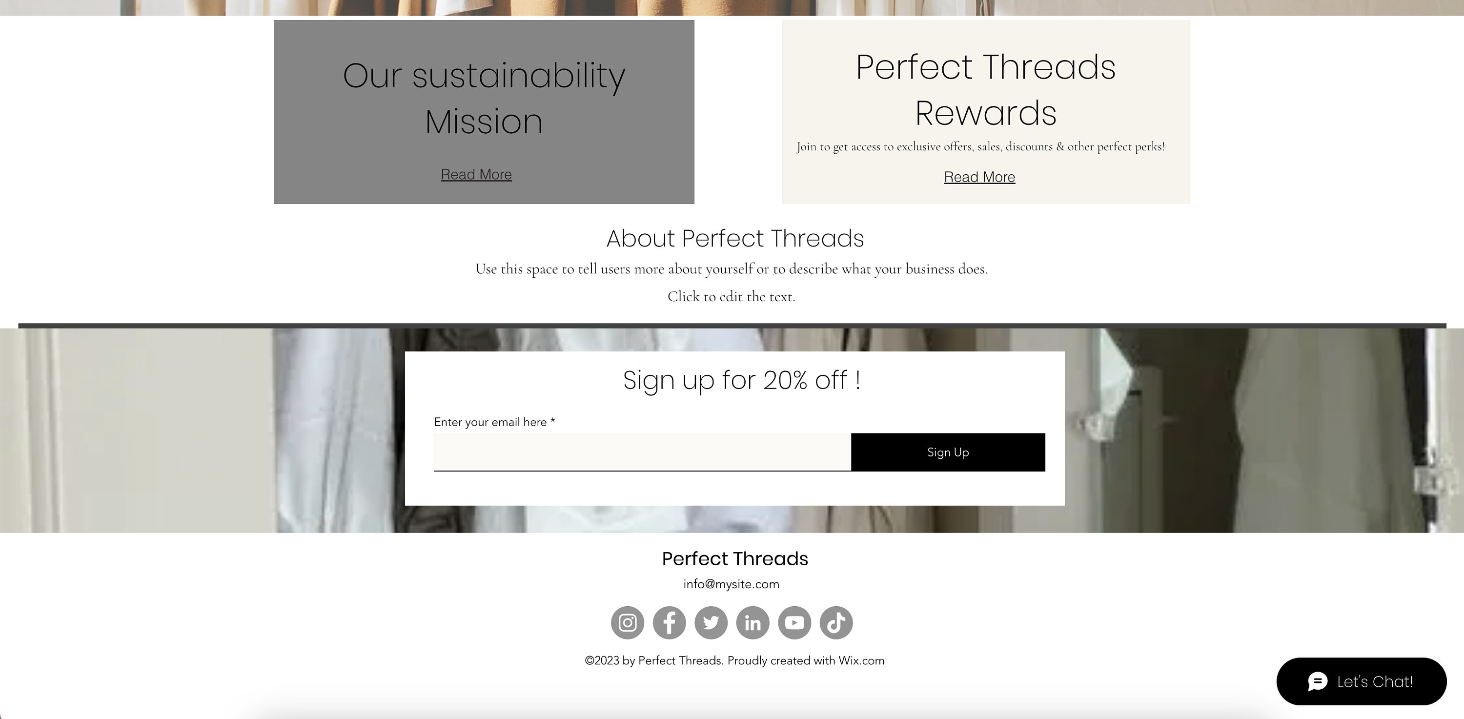 NEW! Wix Website Template Design for Clothing Shops and Clothing ...