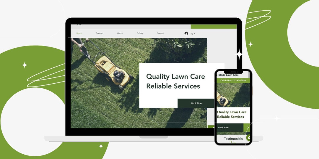 NEW! Wix Template for Mowing, Lawn Care, Outdoor, Irrigation, Home ...