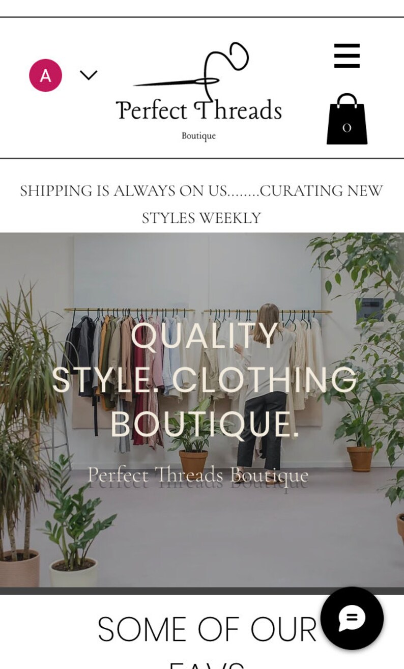 NEW! Wix Website Template Design for Clothing Shops and Clothing Boutique| Perfect Threads ...