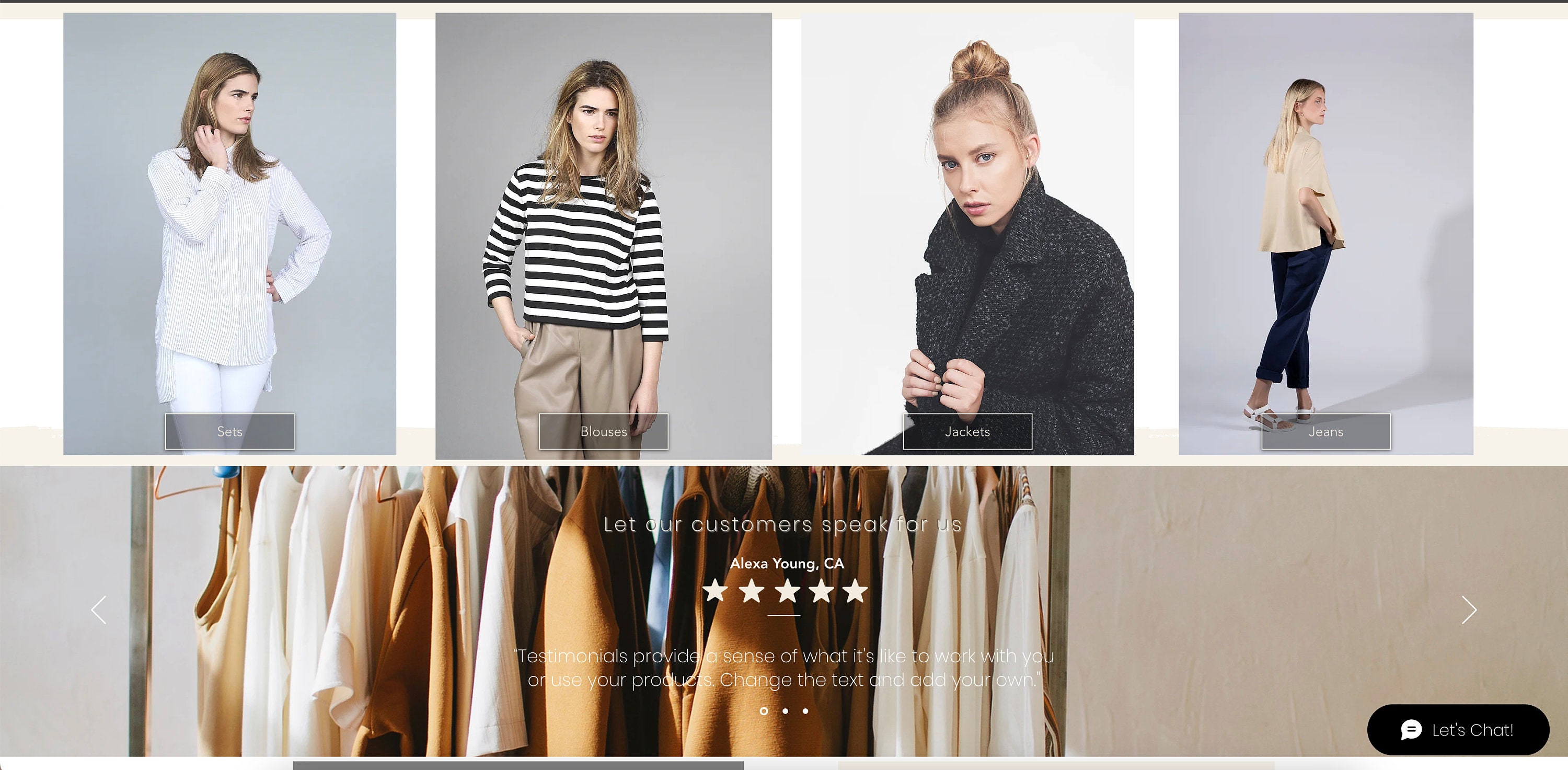 NEW! Wix Website Template Design for Clothing Shops and Clothing ...