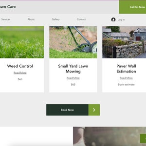 NEW! Wix Template for Mowing, Lawn Care, Outdoor, Irrigation, Home ...