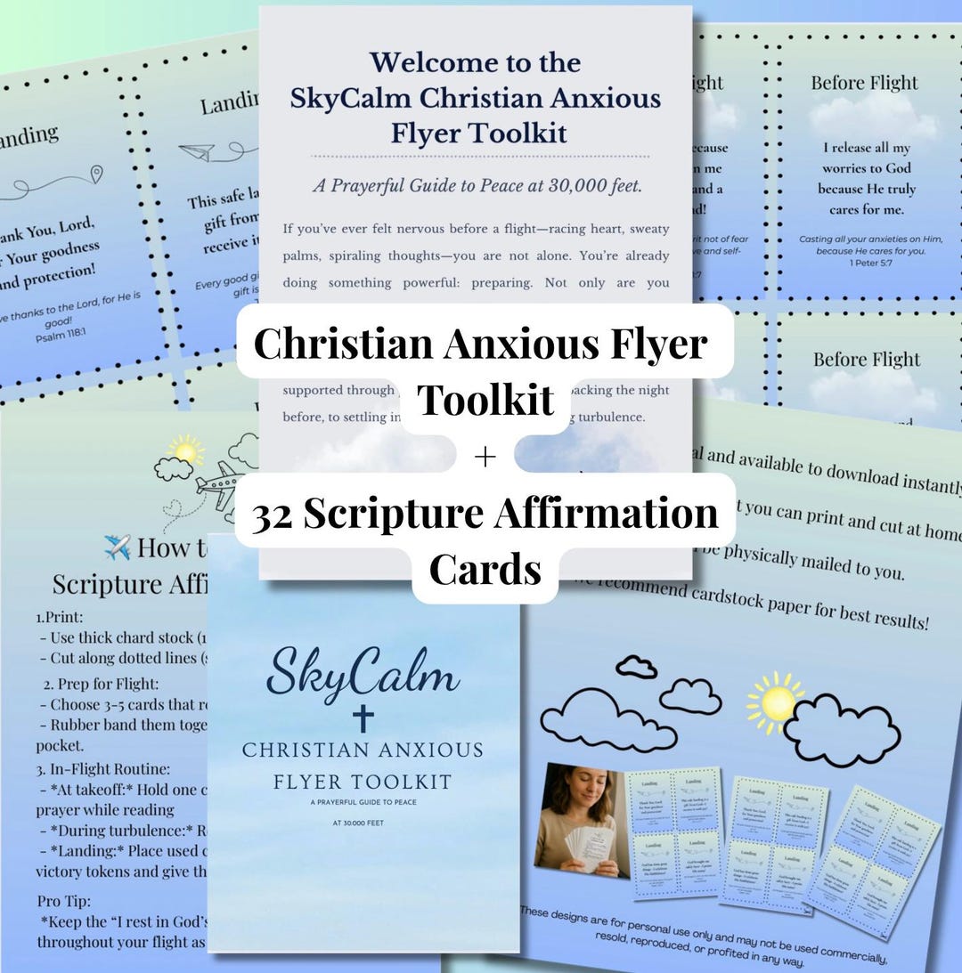 Christian Skycalm Toolkit + 32 Biblical Affirmations – Calm Anxiety ...
