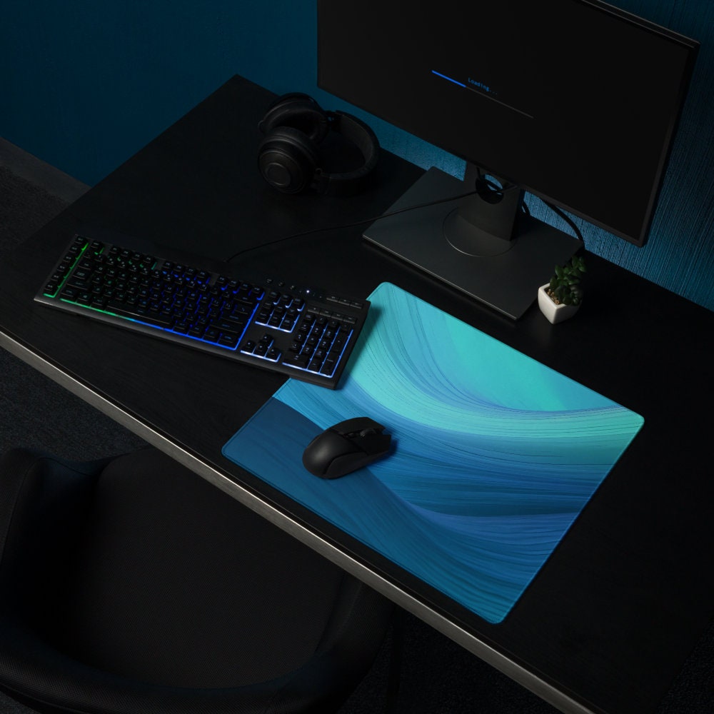 Blue Abstract Waves Mouse Pad Abstract Mousepad Big Gaming - Etsy Blue Abstract Waves Mouse Pad Abstract Mousepad Big Gaming - Etsy