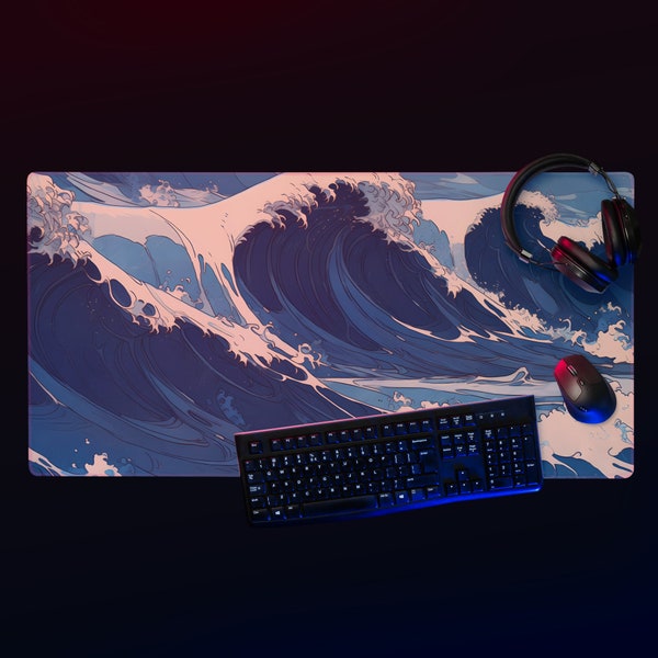 Great Wave Mouse Pad - Etsy
