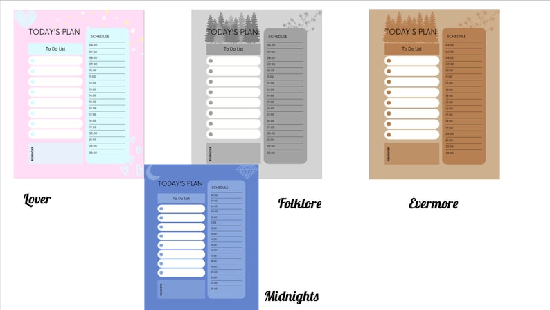 Taylor Swift Daily Planner Etsy 