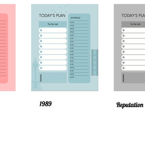 Taylor Swift Daily Planner - Etsy