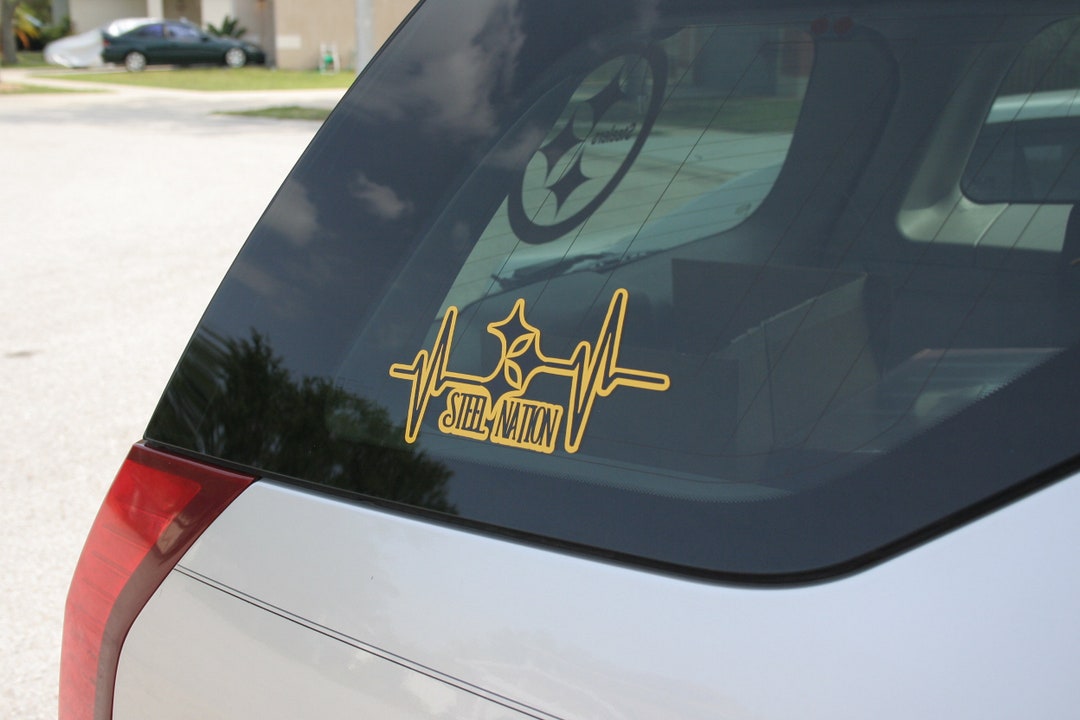 Pittsburgh Steelers Decal EKG Steelers Logo Steelers Custom Logo Decal ...