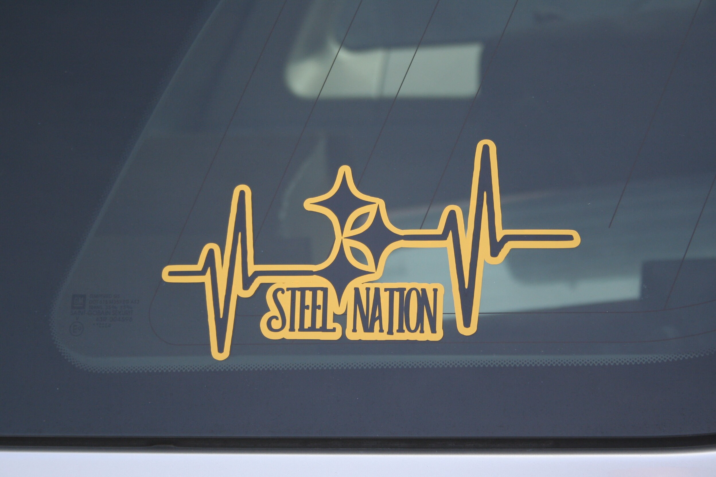 Pittsburgh Steelers Decal EKG Steelers Logo Steelers Custom Logo Decal ...