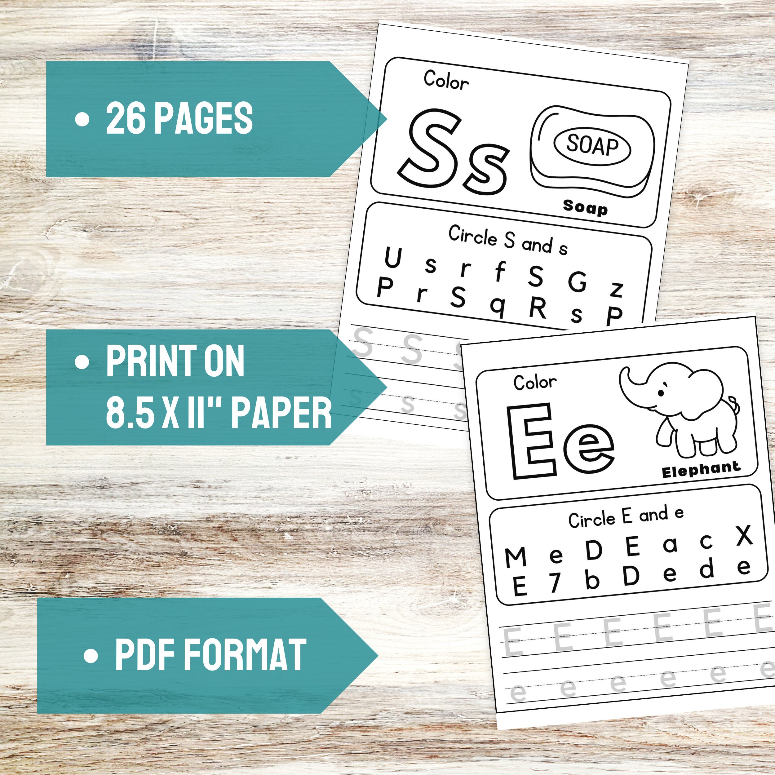 Letter of the Day Printable Busy Book for Preschool and Kindergarten ...