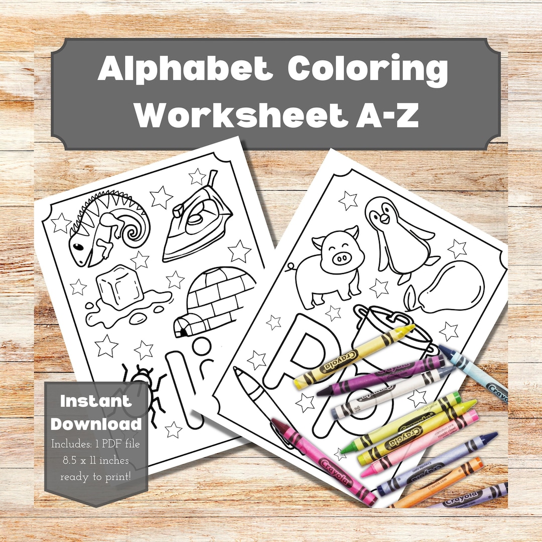 Preschool Letter Coloring Pages, Printable Worksheets for Toddlers ...