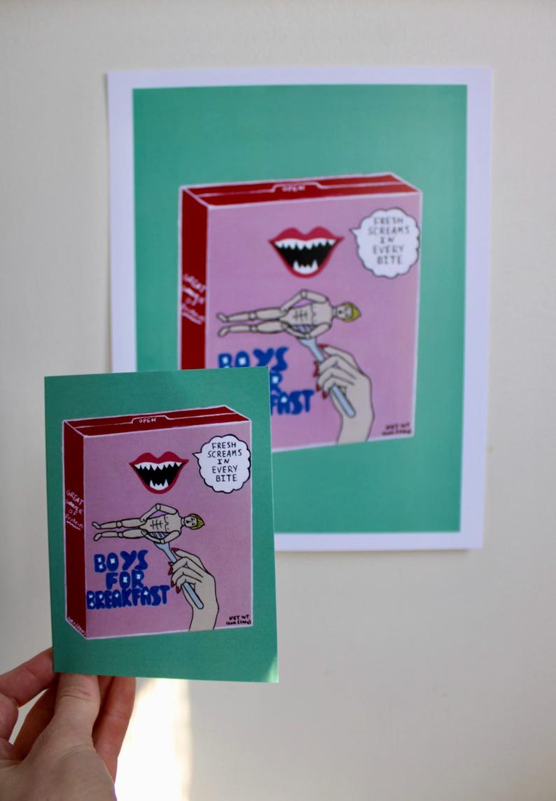 Boys for Breakfast - Etsy