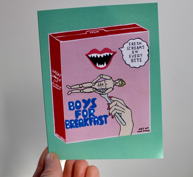 Boys for Breakfast - Etsy