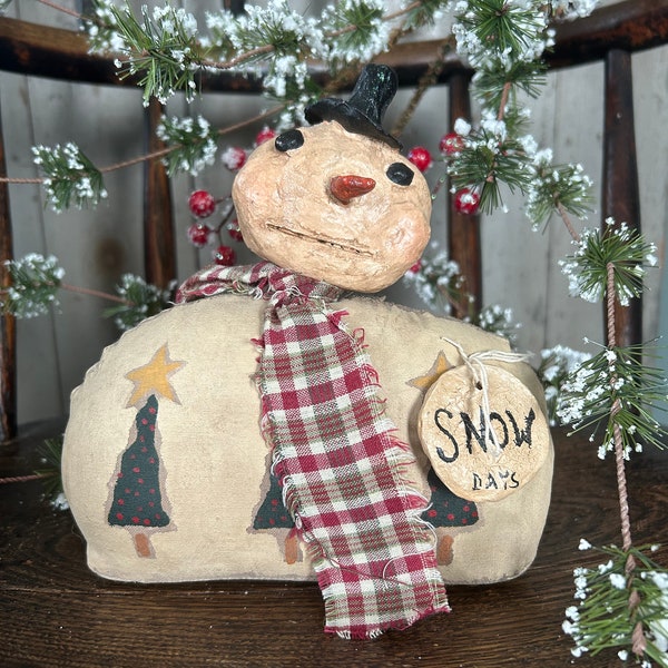 Primitive Snowman - Etsy