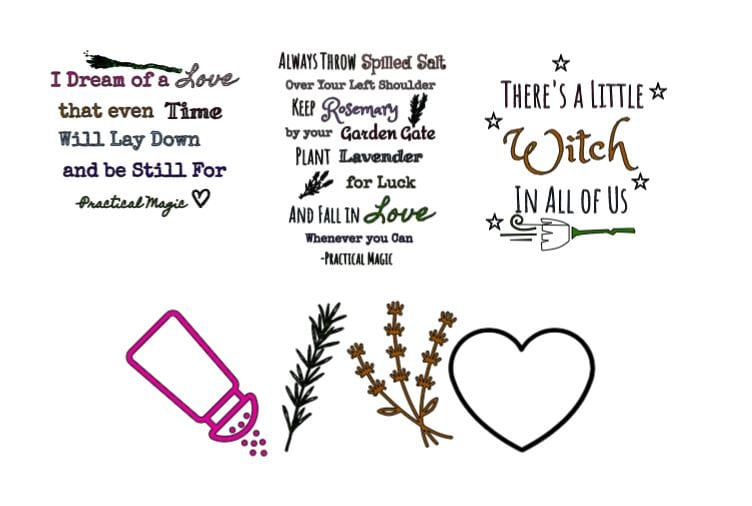 Practical Magic Style SVGS - Etsy