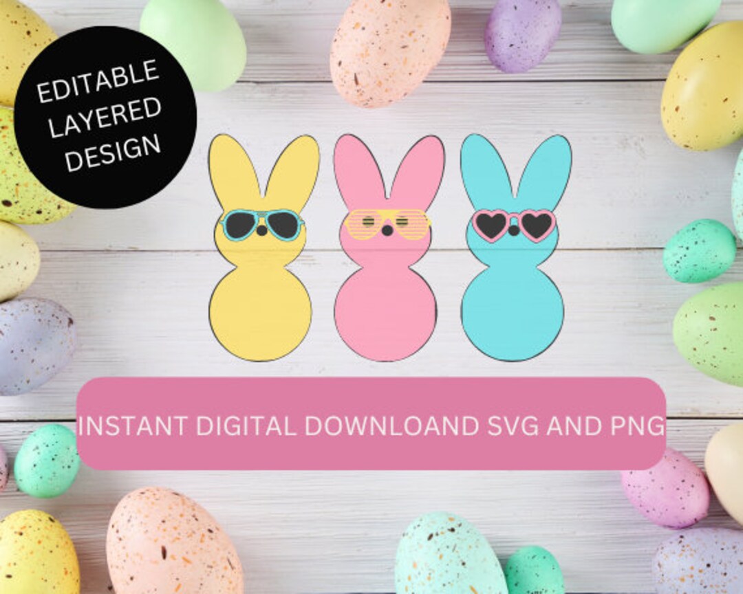 Chilling With My Peeps SVG and PNG - Cute yet Funny Easter Peeps With ...