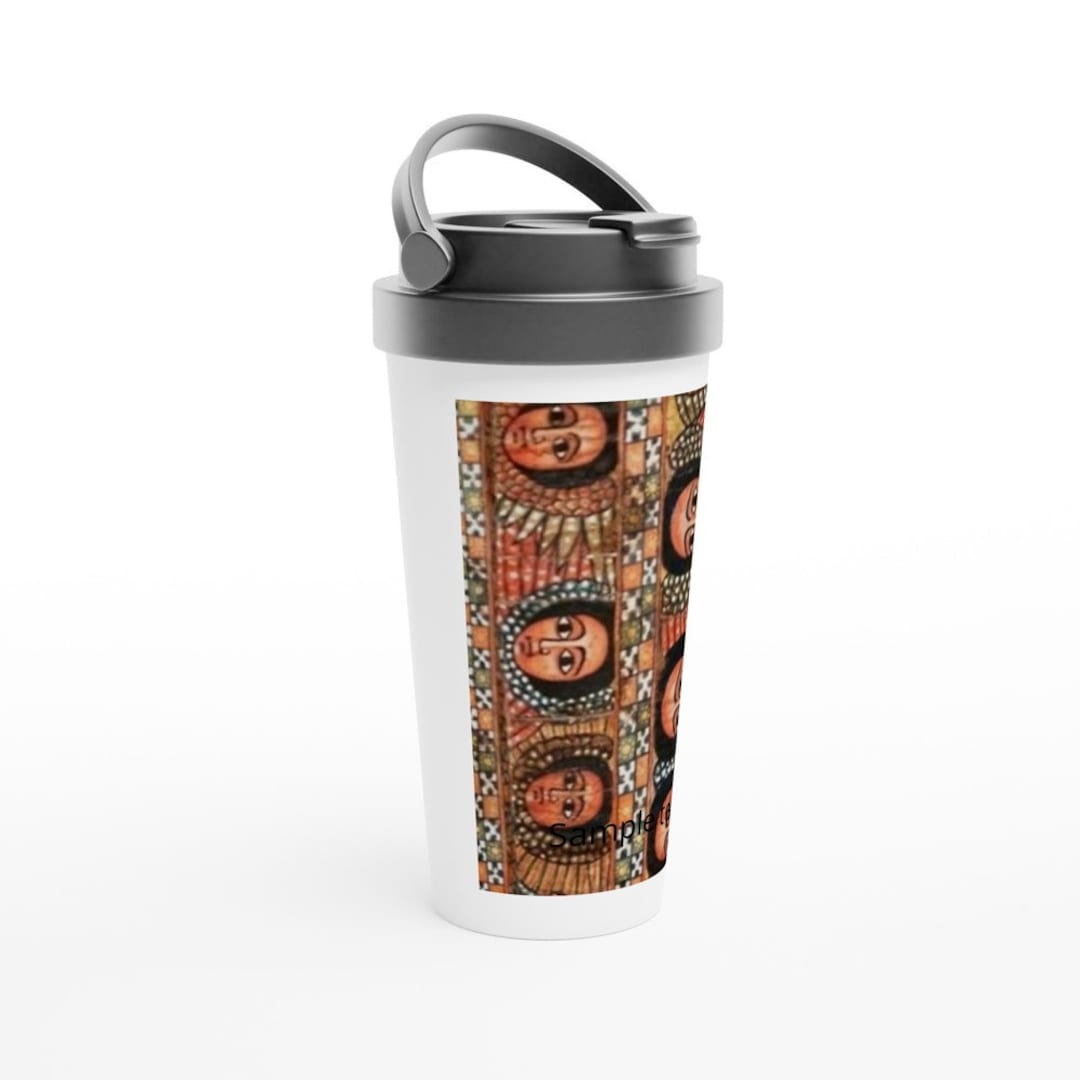 Ethiopian and Eritrean Traditional White 15oz Stainless Steel Travel ...