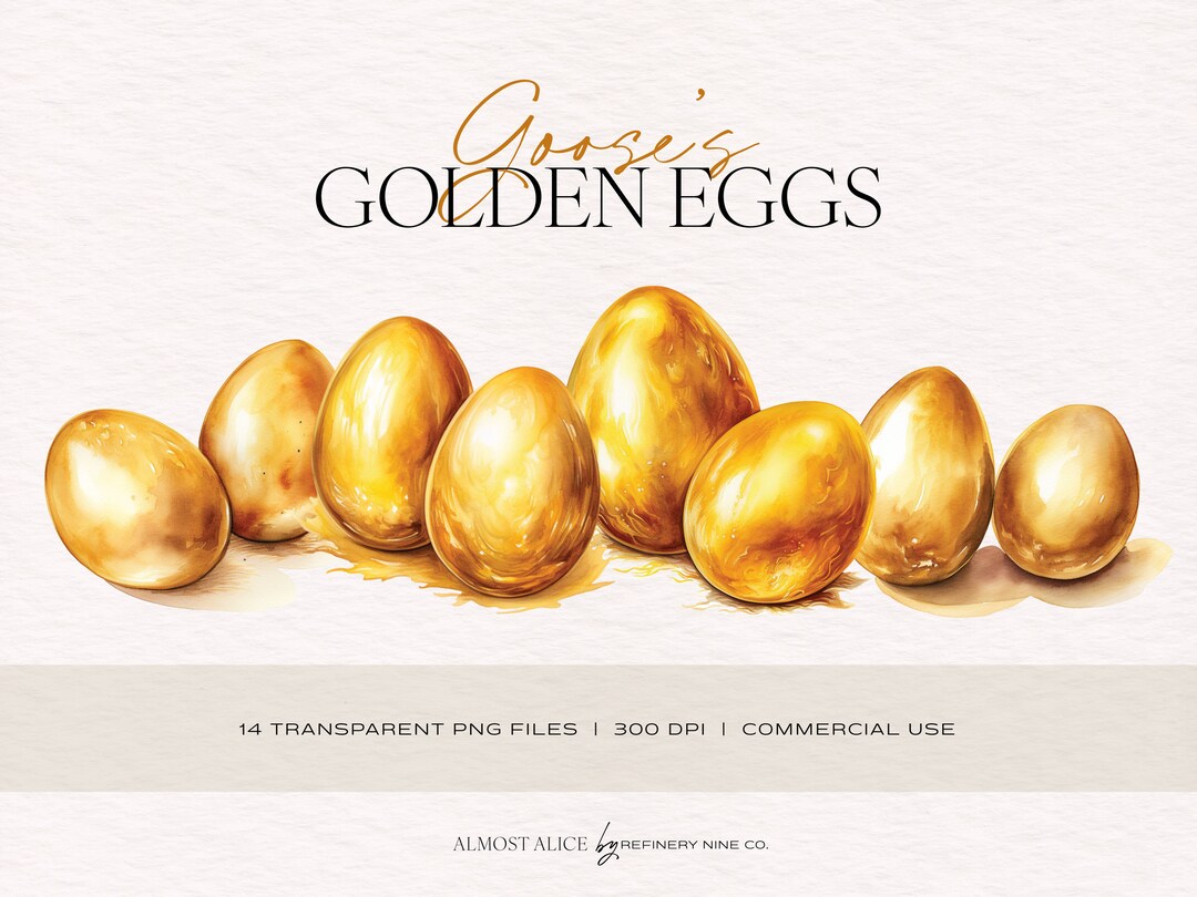 Goose's Golden Eggs - Goose Eggs, Clip Art for Commercial Use ...