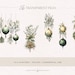 Dark Green Baubles, Watercolor Clipart, Christmas, Dark, Moody ...