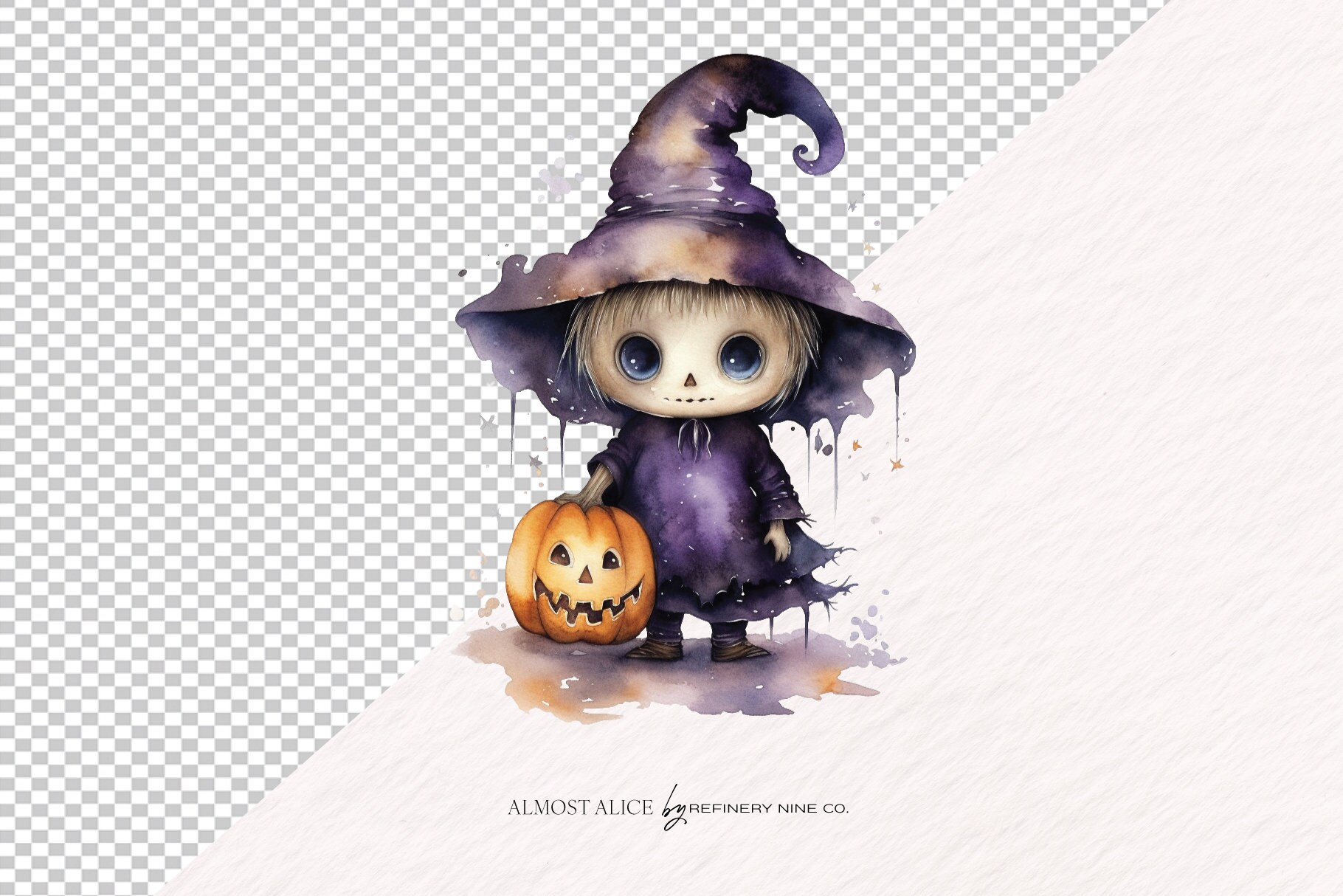 Little Witches Clipart - Mini Bundle, Halloween, Holiday, Magical, Cute ...
