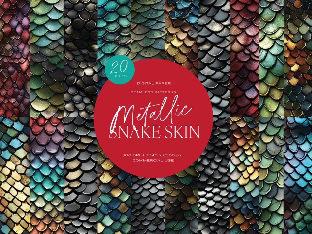 Iridescent Snake Skin Texture Backgrounds, Vibrant, Rainbow Color ...