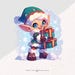 Watercolor Christmas Elves Clipart, Holiday PNG Stickers (commercial ...